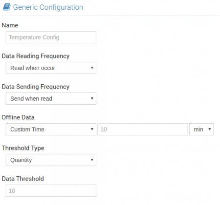IoT Sensor Data Configurations - IoT-Ignite Enterprise